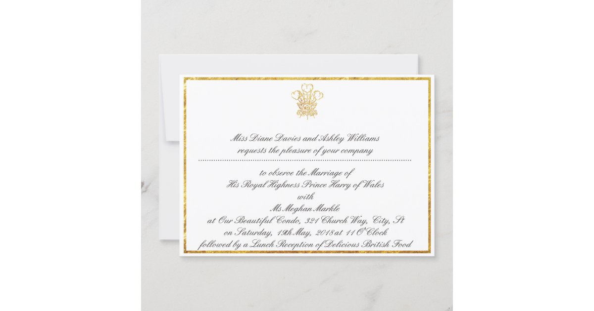 Royal Wedding Watch Party Invitation | London UK | Zazzle