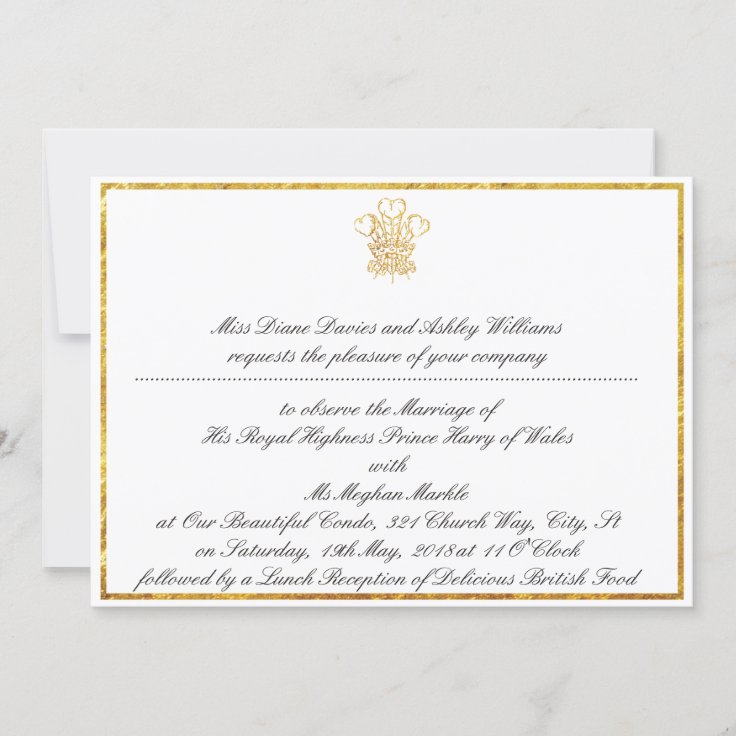Royal Wedding Watch Party Invitation | London UK | Zazzle