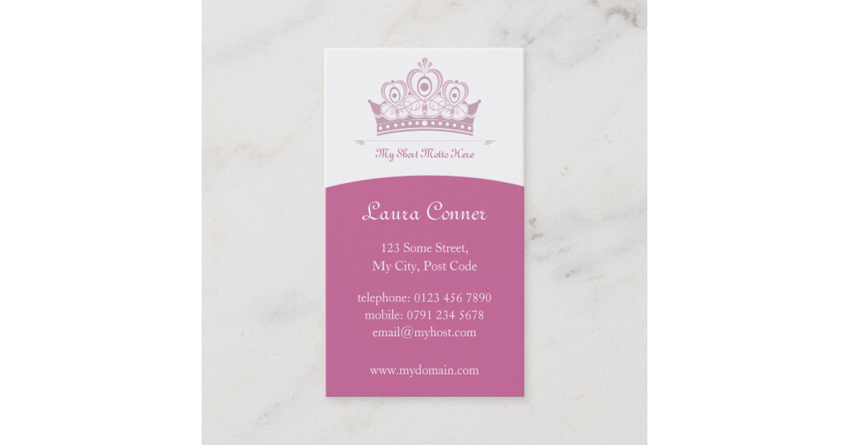Royalty / Princess Business Cards | Zazzle