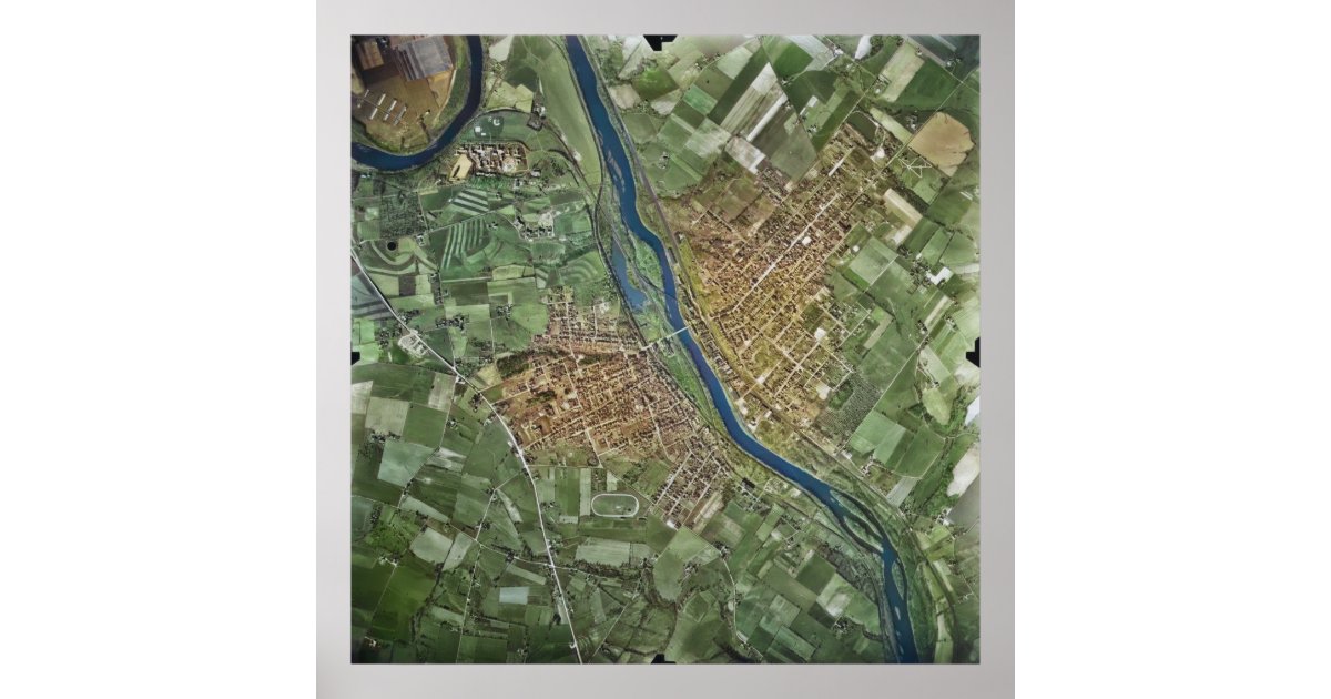 Royersford Spring City PA 1946 Aerial Map Poster | Zazzle