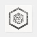 RPG Dice | Fantasy Old School Tabletop Retro Gamer Napkins | Zazzle
