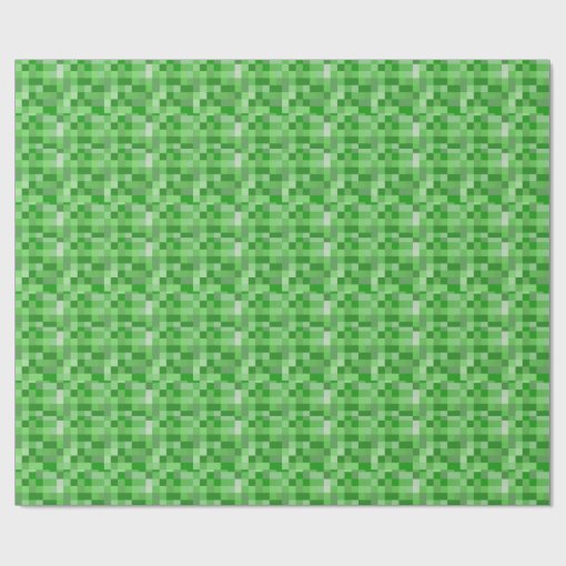 RPG Gamer Pixel Pattern Wrapping Paper | Zazzle