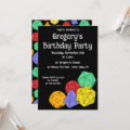 RPG Gaming Dice, Board, Fantasy Games Themed Party Invitation | Zazzle