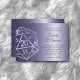 RPG Luxe | Purple Fantasy Tabletop PnP Gamer Dice Invitation | Zazzle