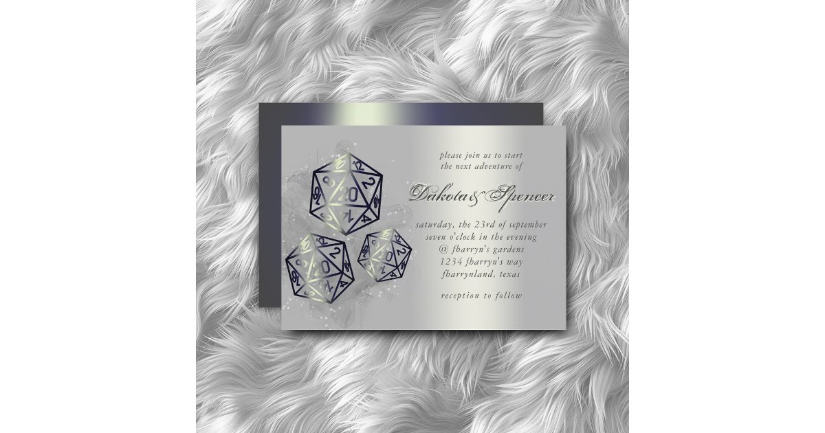 RPG Splash | Retro Sheen Fantasy Tabletop Gamer Invitation | Zazzle