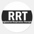 RRT Registered Respiratory Therapist Classic Round Sticker | Zazzle.com