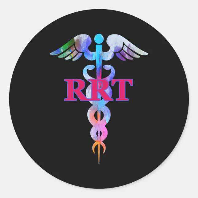 Rrt Registered Respiratory Therapist Appreciation Classic Round Sticker ...