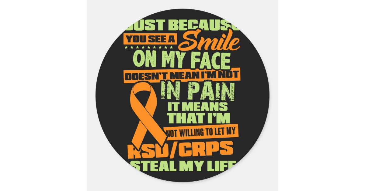 RSD CRPS Awareness Classic Round Sticker | Zazzle.com
