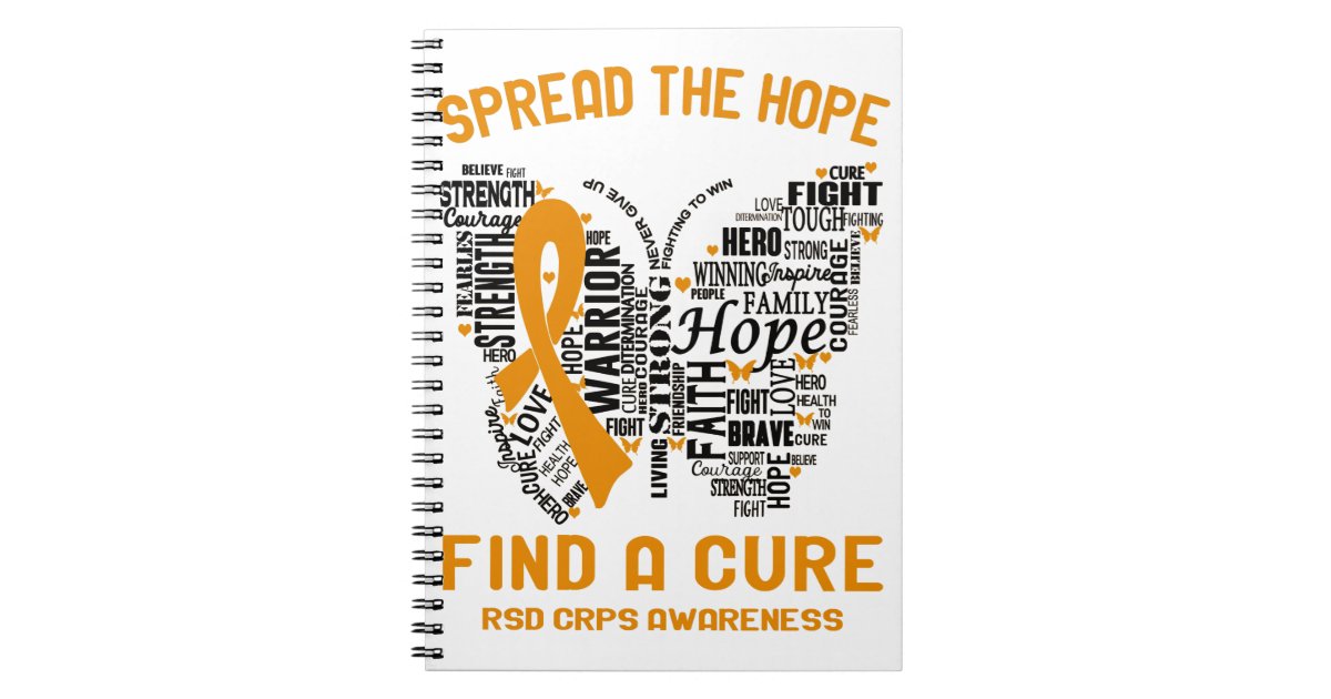 RSD CRPS Awareness Month Ribbon Gifts Notebook | Zazzle