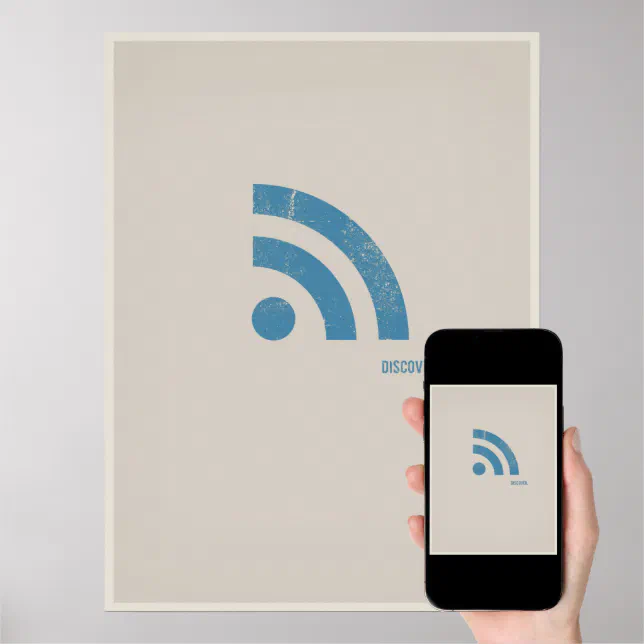 RSS minimalistic poster | Zazzle