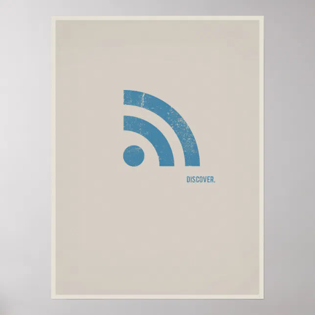 RSS minimalistic poster | Zazzle