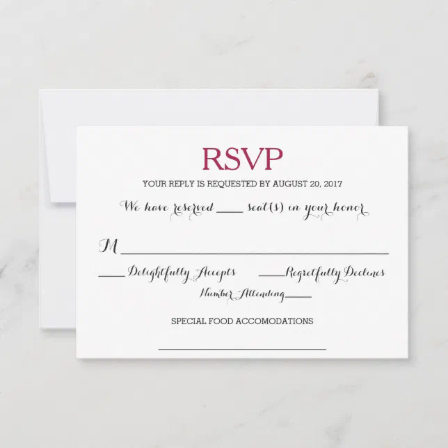 RSVP | Zazzle