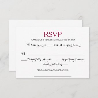 RSVP | Zazzle