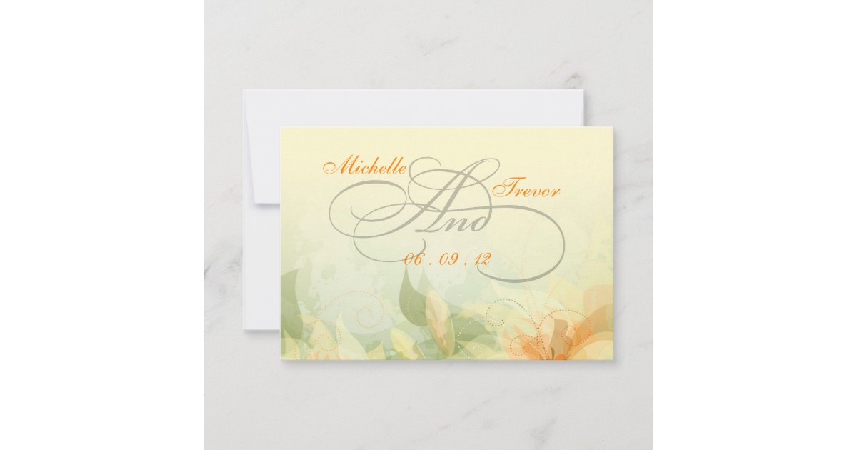 RSVP - Fancy Floral Wedding Response Cards | Zazzle