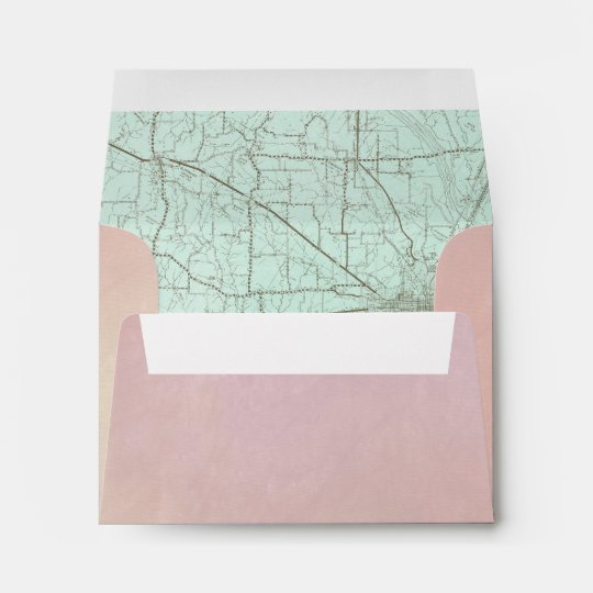 RSVP Map Envelope Pink | Zazzle.com