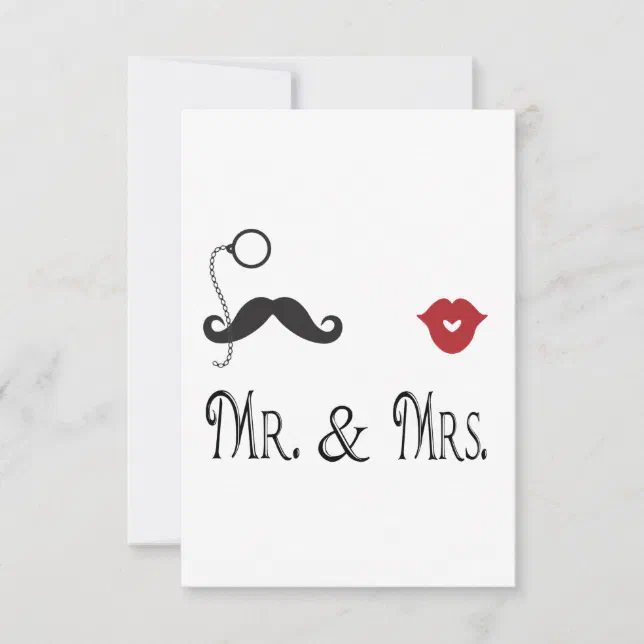 RSVP Mr. & Mrs. Cards | Zazzle