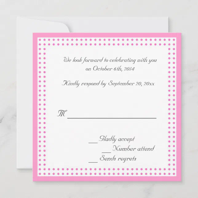 RSVP,response card for wedding invitation | Zazzle