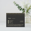 RSVP with Menu Template | Black Gold | Zazzle
