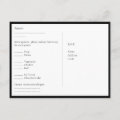 RSVP with Menu Template | Black Gold | Zazzle