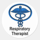 RRT Registered Respiratory Therapist Classic Round Sticker | Zazzle.com