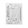 Rubber Duck Birthday Maze Activity Sheet Pack Notepad | Zazzle