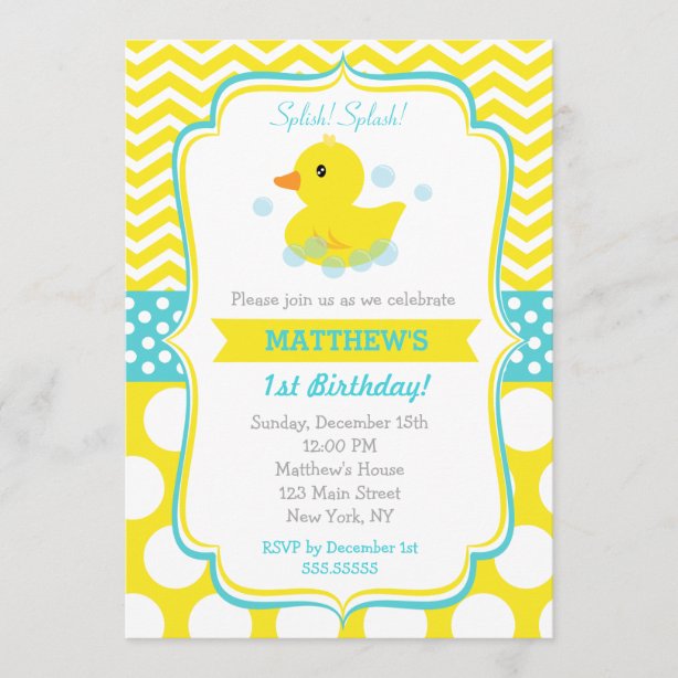 Duck Invitations | Zazzle