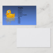 Rubber Duck Business Card | Zazzle