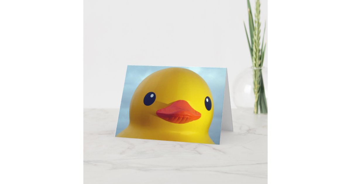 rubber duck card | Zazzle