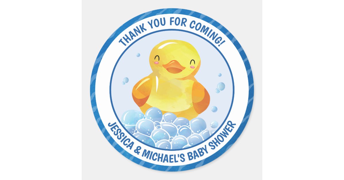 Rubber Duck Classic Round Sticker | Zazzle