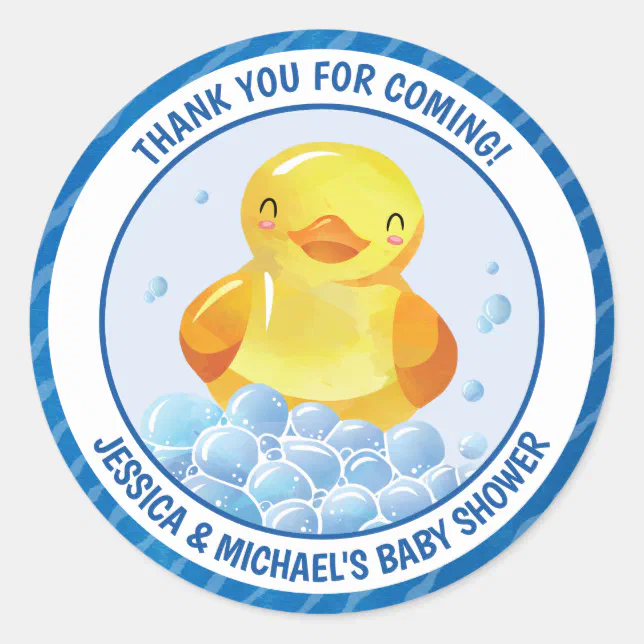 Rubber Duck Classic Round Sticker | Zazzle