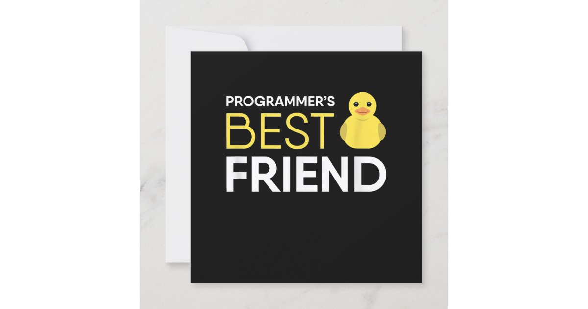 Rubber Duck Debugging Programmers Best Friend Invitation | Zazzle