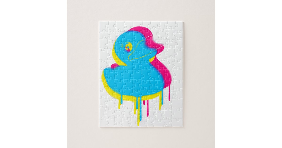 Rubber Duck Graffiti Pop Art Rubber Ducky Jigsaw Puzzle | Zazzle