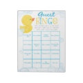 Rubber Duck Guest Bingo Baby Shower Game Pack Notepad | Zazzle