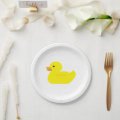 Rubber Duck Paper Plate | Zazzle
