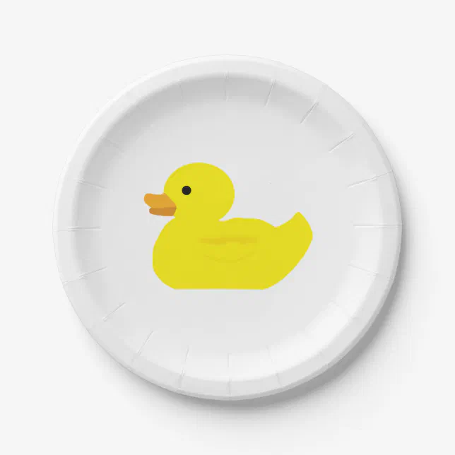 Rubber Duck Paper Plate | Zazzle