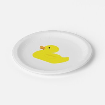 Rubber Duck Paper Plate | Zazzle