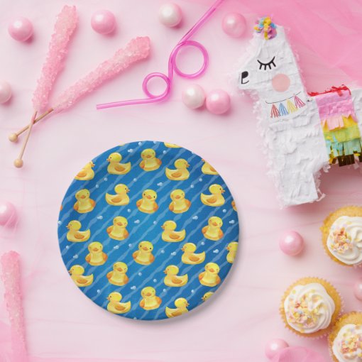 Rubber Duck Paper Plates | Zazzle