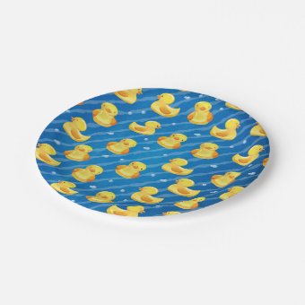 Rubber Duck Paper Plates | Zazzle