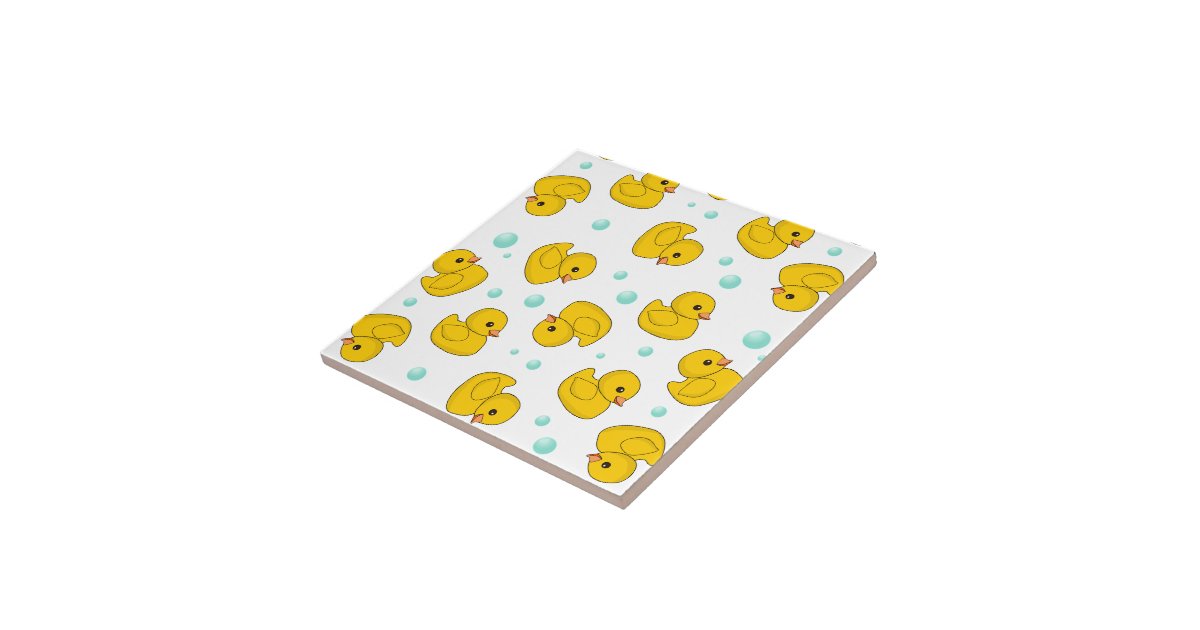 Rubber Duck Pattern Ceramic Tile | Zazzle