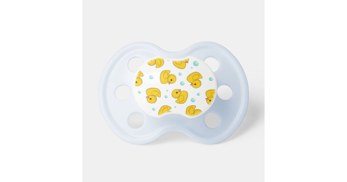 Rubber Duck Pattern Pacifier | Zazzle