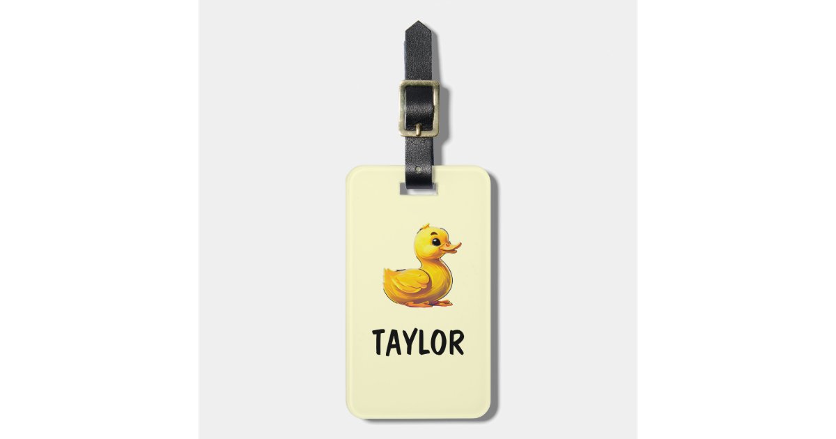 Rubber Duck Personalized Colorful Bag Backpack Luggage Tag | Zazzle