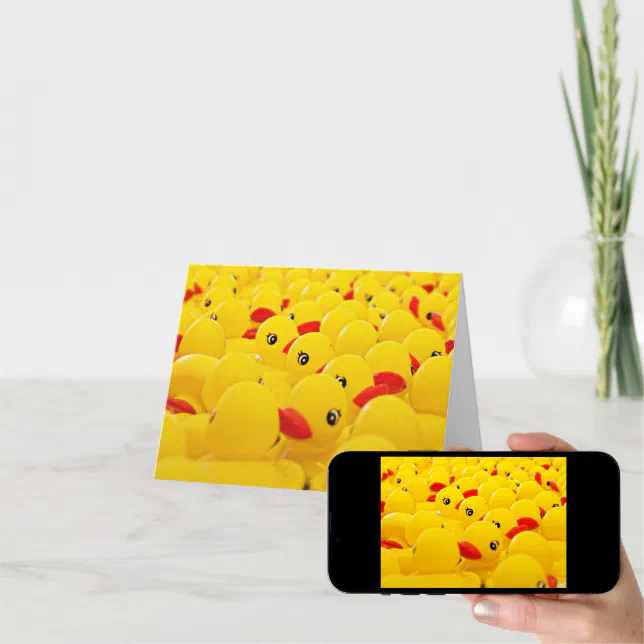 Rubber Duck Photo Blank Card | Zazzle