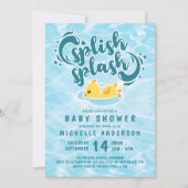 Rubber Duck Splish Splash Baby Shower Invitation | Zazzle