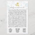 Rubber Duck Word Search and Scramble Double Game | Zazzle
