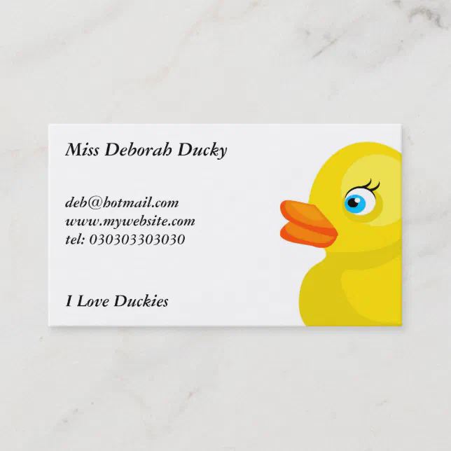 Rubber Ducks, Business Card | Zazzle