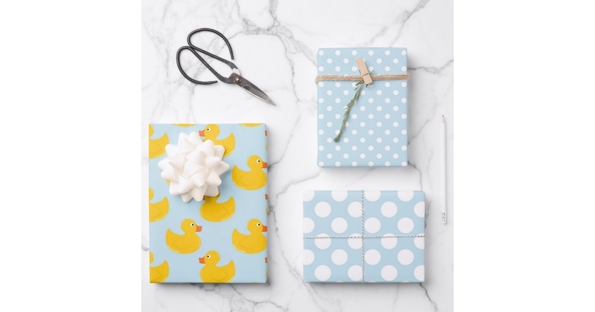 Rubber Ducks Matching Patterns Wrapping Paper Sheets | Zazzle