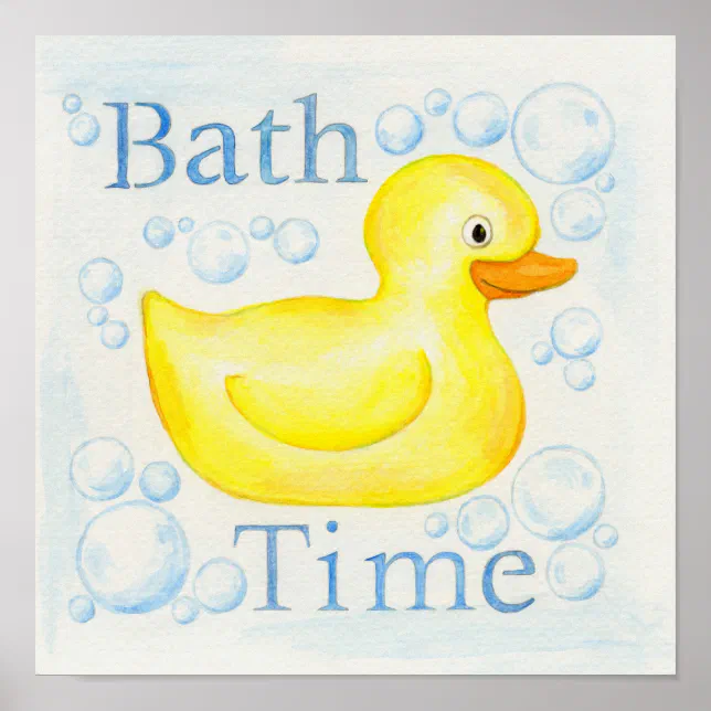Rubber Ducky Bath poster | Zazzle