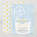 Rubber Ducky Bathtub Splish Splash Baby Shower Invitation | Zazzle