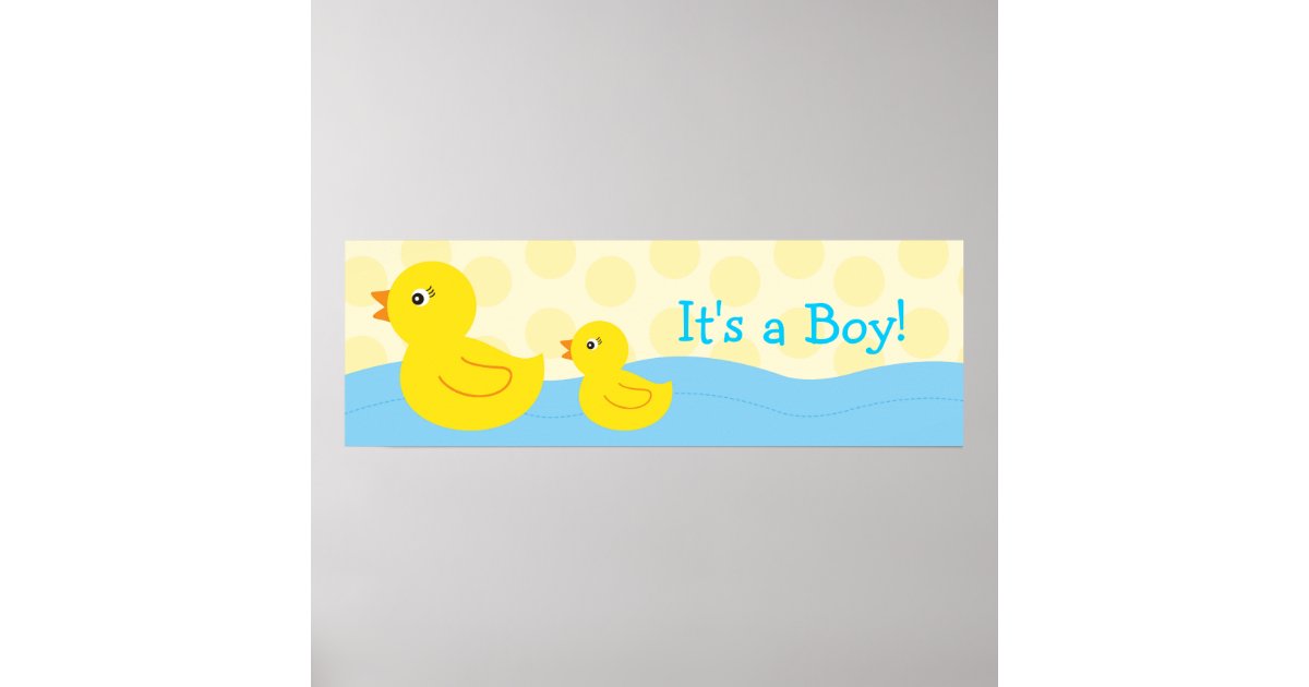 Rubber Ducky Duck Personalized Banner Sign | Zazzle