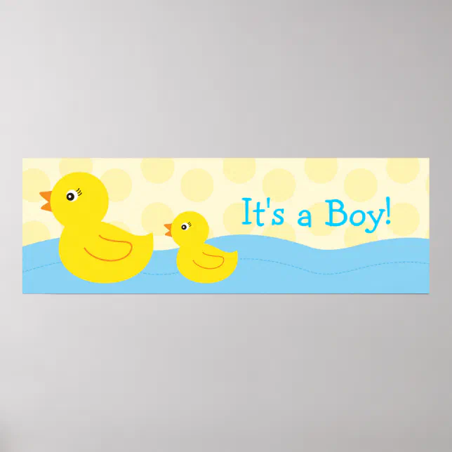 Rubber Ducky Duck Personalized Banner Sign | Zazzle